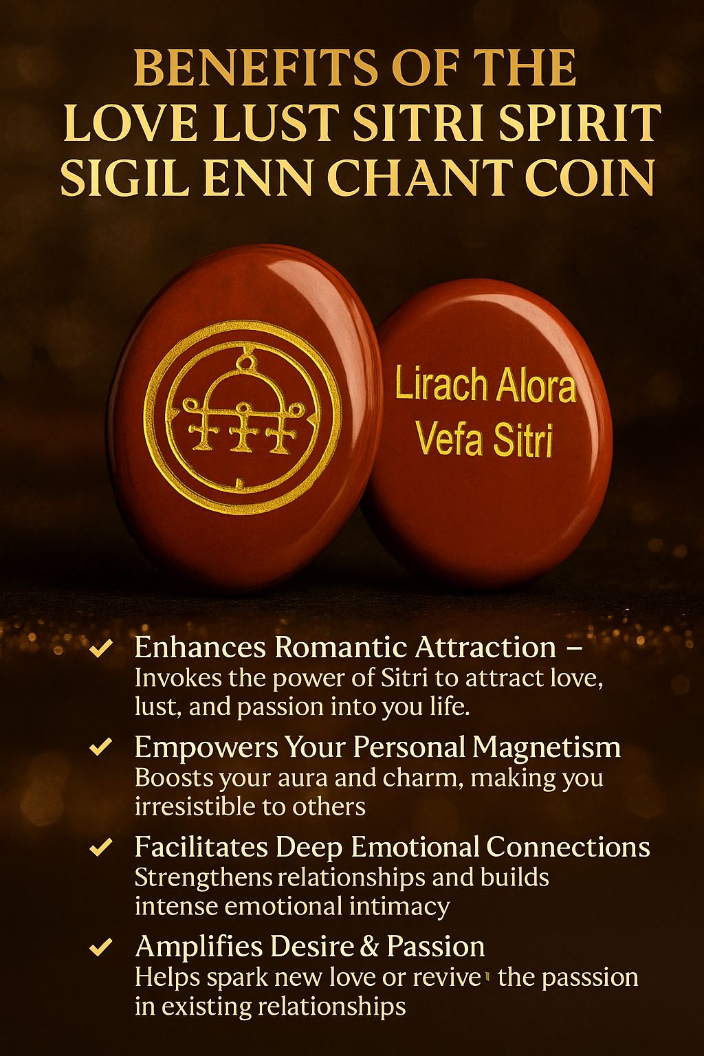 Love Lust Sitri Spirit Sigil Coin | Vastu Miracles