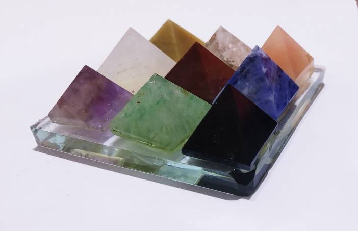 Nine Grah Crystal Vastu 9 Pyramid Plate Energy Generator | Vastu Miracles