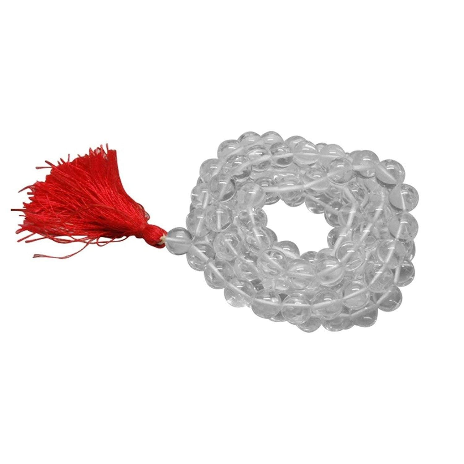 Sphatik Jaap Mala for Pooja (Astrology) (108+1 Beads) | Vastu Miracles